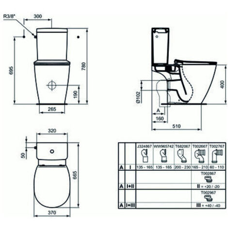 WC anti calcaire Aquablade cuvette et abattant Ideal Standard ...