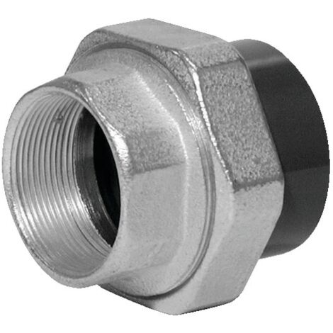 Union PVC pression fer-pvc droit FF 20x27 25 fonte