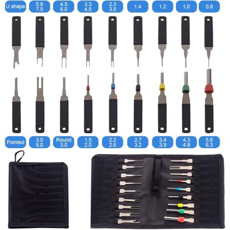 CCYKXA Extractor de terminales - Kit de 18 herramientas para extraer ...