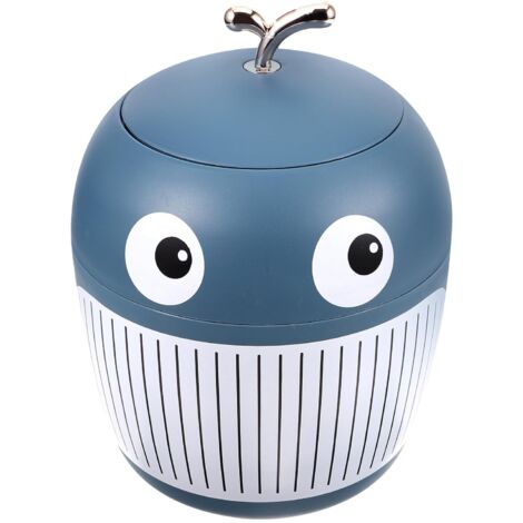 CCYKXA - 1 mini bote de basura de escritorio con tapa, portátil, con diseño de dibujos animados ...