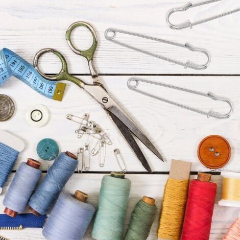 20 imperdibles de 10 cm de tamaño, ideales para ropa, cuero, lona ...