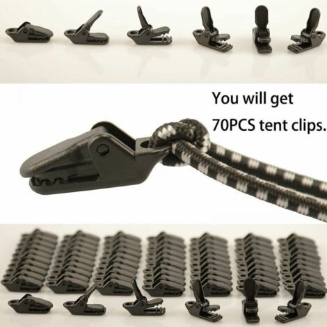 70 clips para lonas, clips para carpas de plástico y linóleo, clips ...