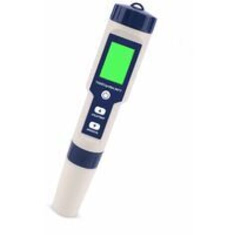 Probador de medidor de pH electrónico 5 en 1, medidor de calidad del agua con medición de ...