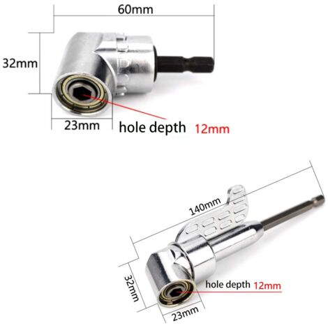 Kit de extensión de ángulo flexible y broca de ángulo recto ...