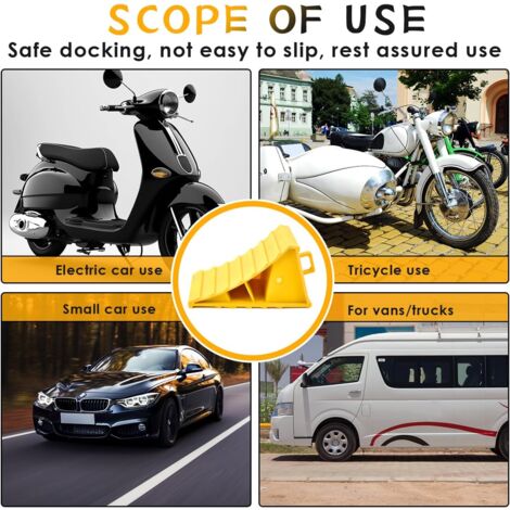 CSPARKV 2 piezas de calzos para ruedas, tacos antideslizantes, calzos ...