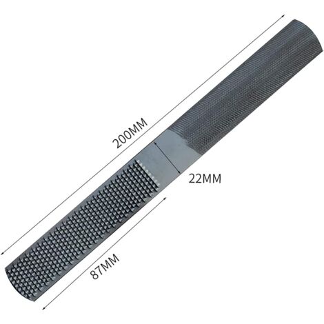 CSPARKV 4 en 1 Lima de acero plana para madera, lima de media caña ...