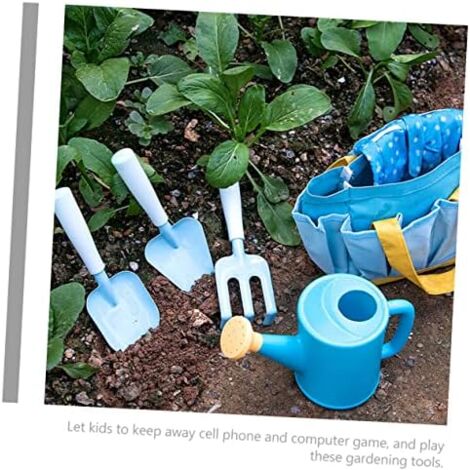 CSPARKV - Juego de jardinería para niños, mini azada, rastrillo, juego ...
