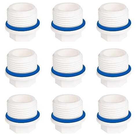 CSPARKV 24.6mm Male Plumbing Plug 9Pcs Male Blanking Plug Pipe Sealing Plug Hexagonal Faucet ...