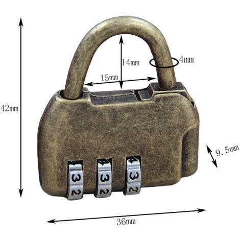 CSPARKV 4 piezas Candado con código para taquilla Candado con código ...