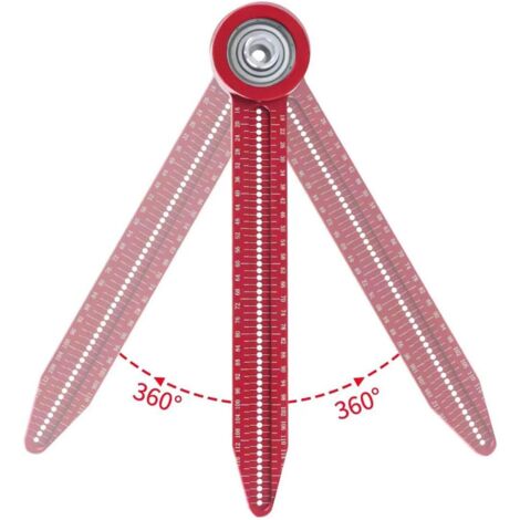 Mini compás de dibujo, regla y regla para carpintería con trazador ...
