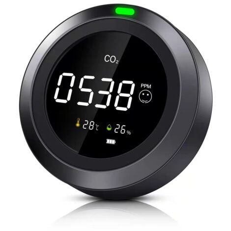 CO2 Detector, 3 in 1 Indoor Air Quality Monitor Detecting Carbon Dioxide Temperature and ...