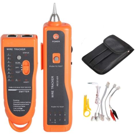 RJ11 RJ45 Cat5 Cat6 Telephone Wire Tracker Toner Tracer Ethernet LAN ...