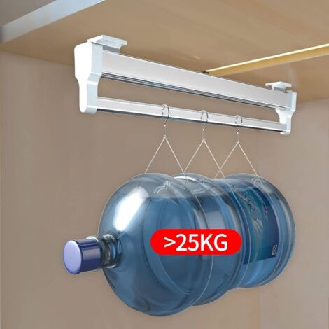 Extendable clothes rail with hanger extension, adjustable telescopic ...