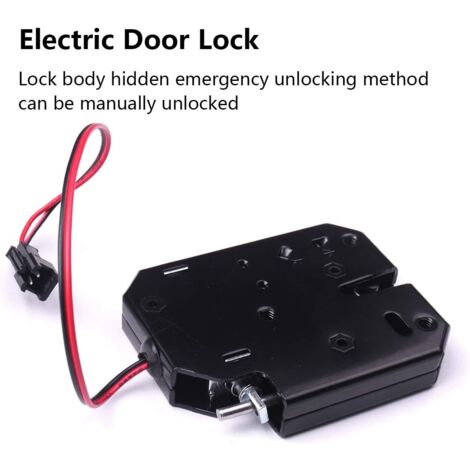Locker Lock Electric Smart Lock, 12V2A, Black