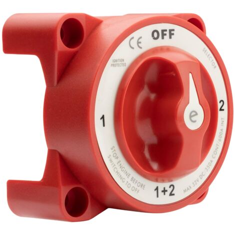 Dual Battery Isolator Switch Marine Switch 4 Positions Max 350A 32V for ...