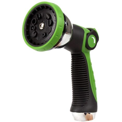 Garden Hose Nozzle Sprayer with Thumb Control Shut-Off Valve - 9 Spray ...