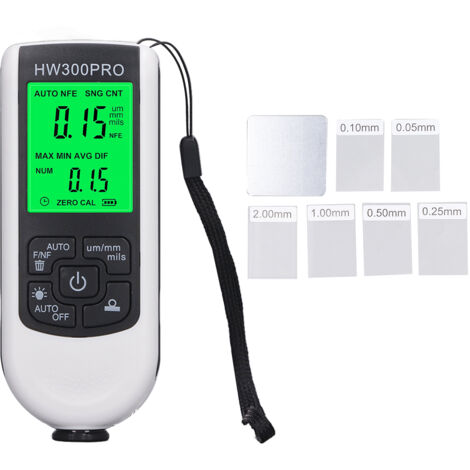 Coating Thickness Gauge, High Precision Paint Depth Gauge, Anti-Slip ...