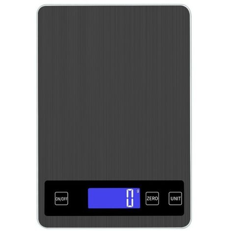 15kg Digital Kitchen Scale with LCD Display + Stainless Steel ...