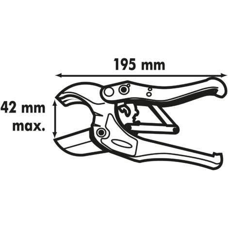 Coupe tubes MEJIX 180436 - PER/PEX/ABS diamètre 42 mm