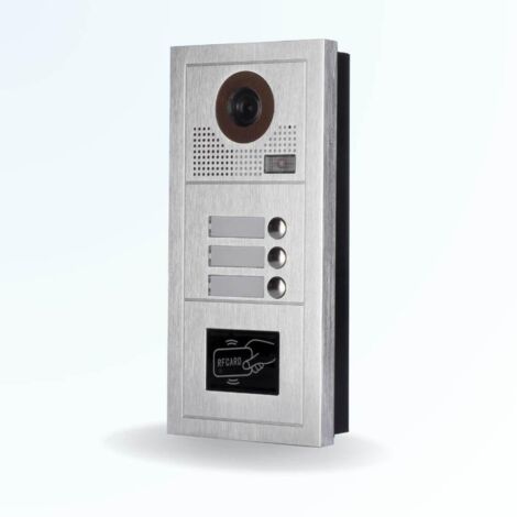 Portier interphone vidéo MODERN 2 Fils - 3 appartements - 3 écrans ...