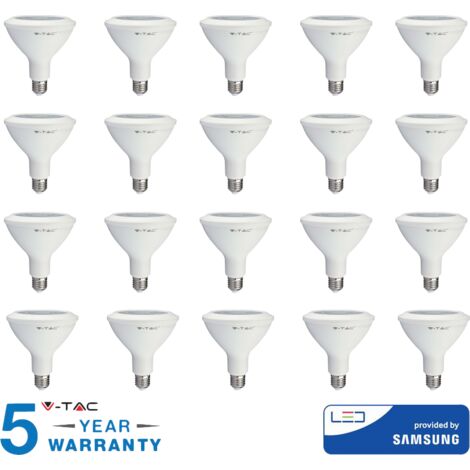 V-TAC PRO Lampadina LED Chip Samsung E27 12,8W Bianco Caldo 20 Pezzi