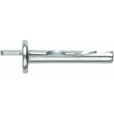 Box mit 100 - Metall-Dübel zum Einschlagen - Verzinkt Ø6 x 40