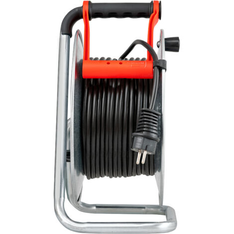 Kabelaufroller Silver Brico-250 mit 2 USB-Anschlüssen und 3 Steckdosen ...