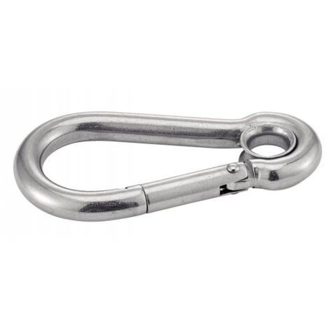 Karabiner mit automatischem Öffnungsmechanismus mit Auge – Edelstahl A4 ...