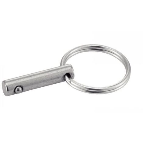 (Set von 10) Sicherungsstift mit Ring - Edelstahl A4, 8 mm - LÃ¤nge 25 mm