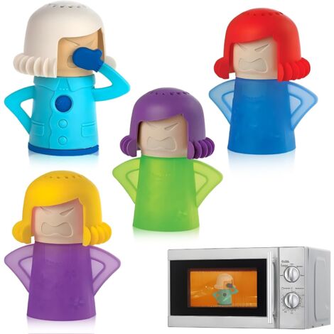 Sollbry 4pcs Angry Mama, Microwave Oven Steam Cleaner, Deodorize and ...