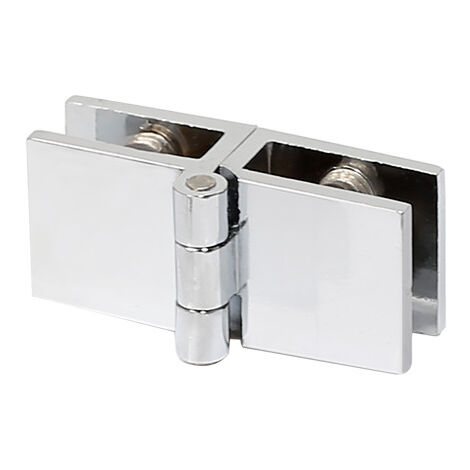 Sollbry 8Pcs Glass Door Hinges, Adjustable Rectangle Clamp, Single Clip ...