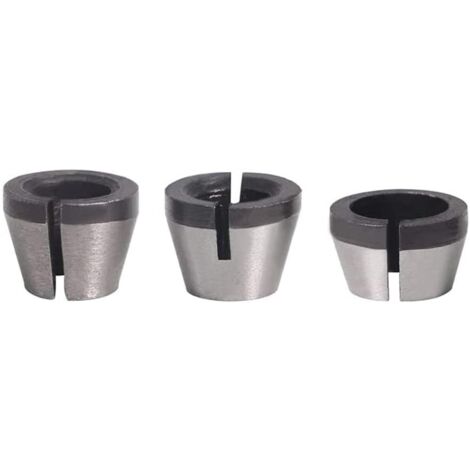 Sollbry 3Pcs Engraving Machine Collet Chuck Adapters Collet Chuck Head ...