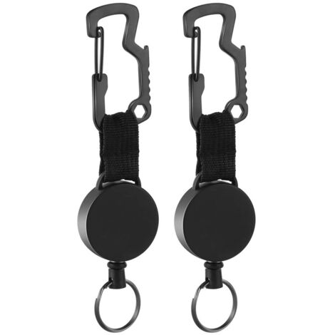 Sollbry Badge Holder with Retractable Reel, Hard Plastic Badge Holder ...