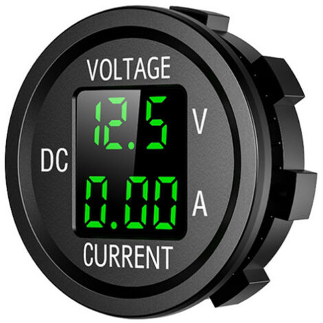 Sollbry 12V Motorcycle Waterproof LED Digital Voltmeter,6V-48V DC ...