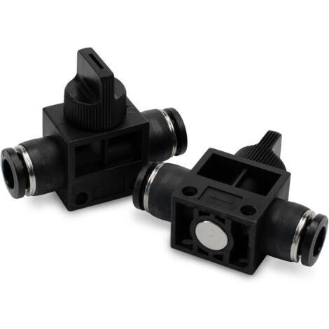 Sollbry 5pcs 10mm Tubes OD Air Flow Control Ball Valve Straight ...