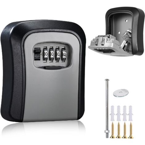 Sollbry Key Box - with 4 Digit Code, Secure Key Box, Outdoor Secure Key ...