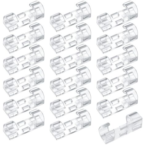 Sollbry 120 Pieces Adhesive Cable Clips, Round Cable Organizer Holders ...