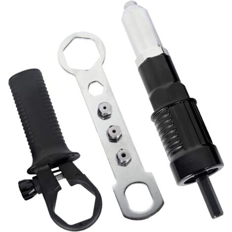 Sollbry Electric Rivet Gun Adapter Rivet Drill Adapter Riveter Insert ...