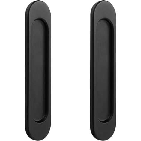 Sollbry 2x Self-Adhesive Oval Sliding Door Handles, Sliding Door Handle ...