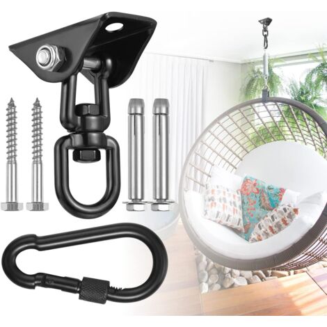 Sollbry Ceiling Hook Heavy Duty Stainless Steel 450kg Capacity 360 ...