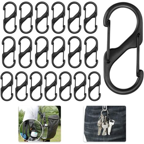 Sollbry Carabiners,Small Carabiner,30 Pieces Mini Carabiner,S Carabiner ...