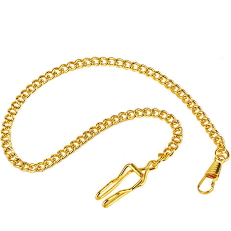 Sollbry Pocket Watch Chain, Fob Watch Vest Chain, Curb Link Chain ...