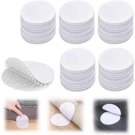 Sollbry Round Scratch Sticker Self-Adhesive Hooks and Loops 50 PCS ...