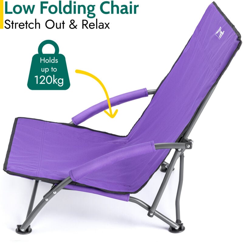 Purple beach chair store