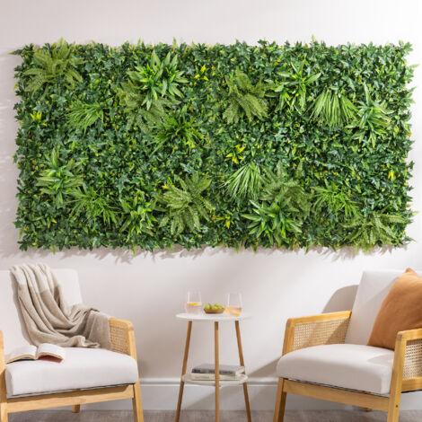 Artificial Evergreen Living Wall Panels - 2 Pack