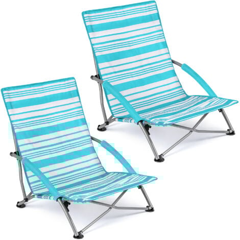 Sisken Low Folding Beach Chair