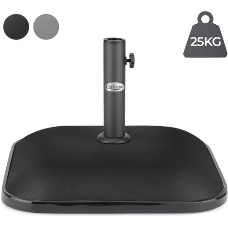 Christow 25kg Square Parasol Base - Black