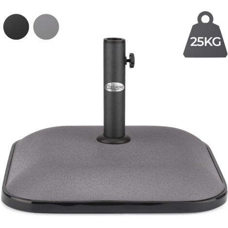 Christow 25kg Square Parasol Base - Grey
