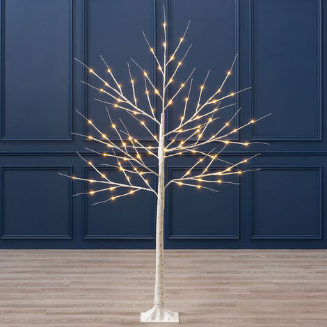 White LED Birch Tree - 5ft