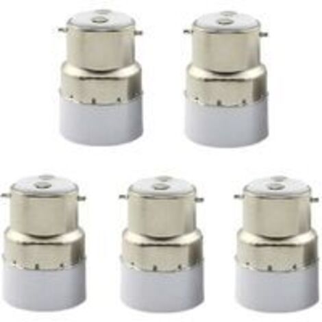 5er-Pack B22-auf-E14-Lampensockel-Konverter, B22-Sockel-Sockel-Schalter ...